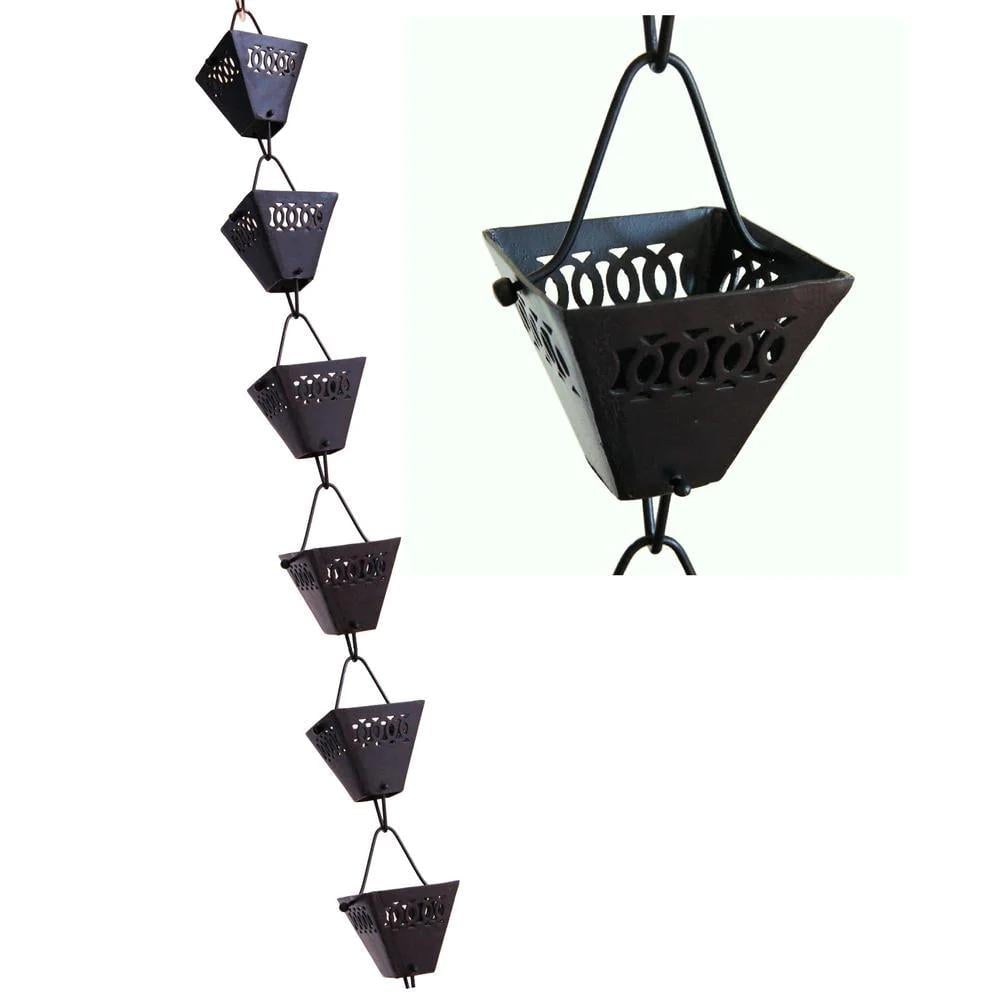 U-nitt Rain Chains, Roof Gutter Downspout Channel, Rainwater Catcher ...