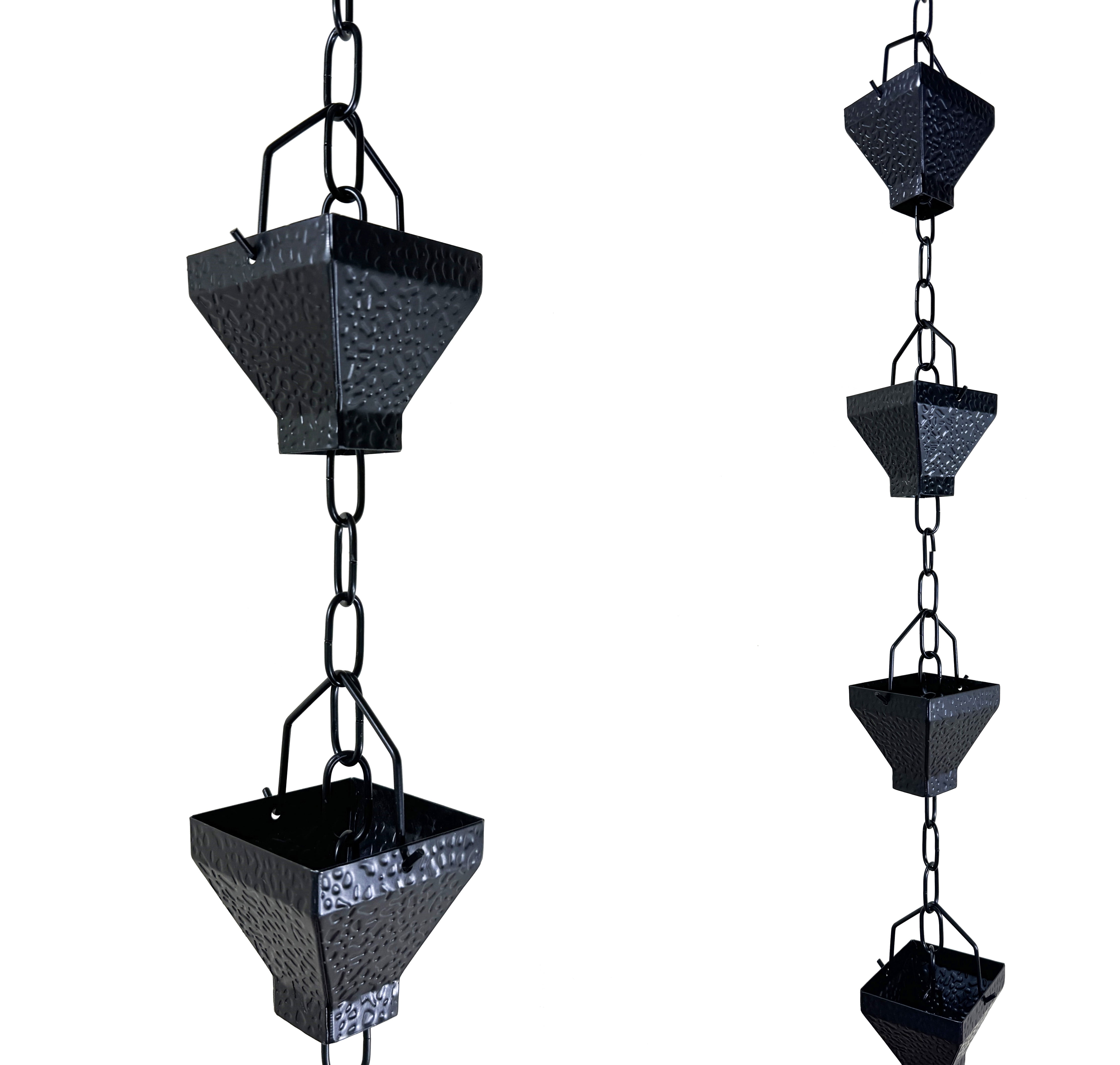 U-nitt Rain Chains, Roof Gutter Downspout Channel, Rainwater Catcher ...