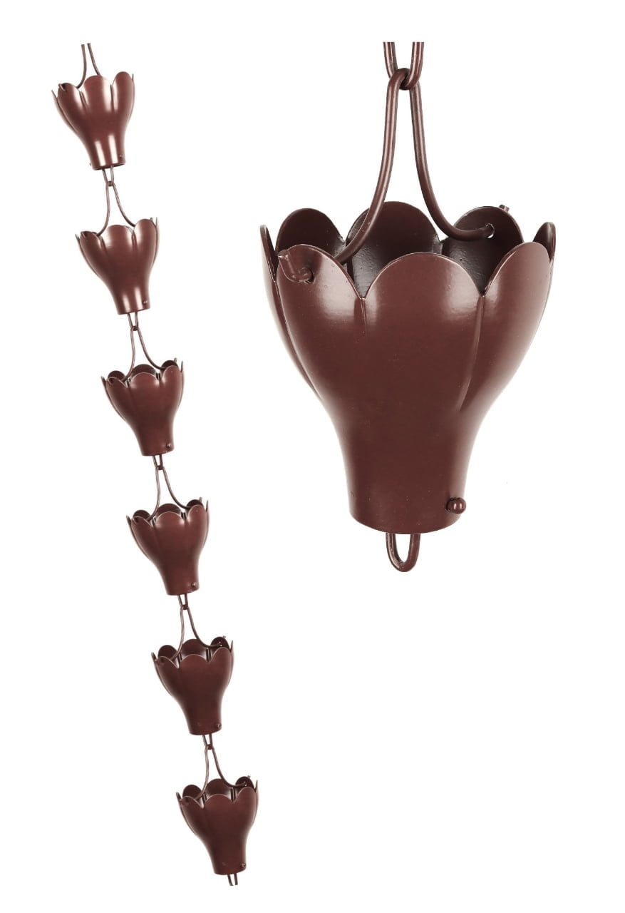 U-nitt Rain Chains, Roof Gutter Downspout Channel, Rainwater Catcher ...