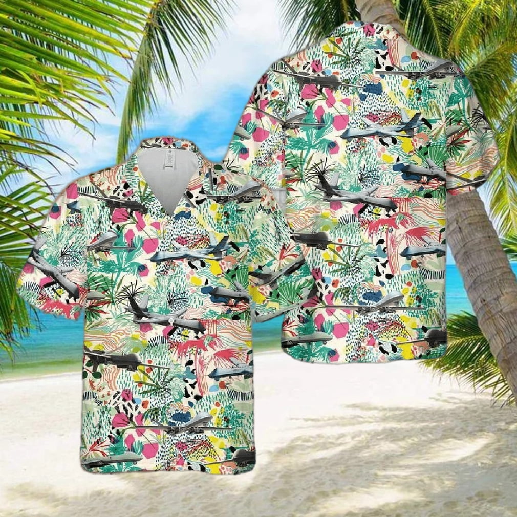 U s Air Force Mq 9a Reaper Hawaiian Shirt - Walmart.com