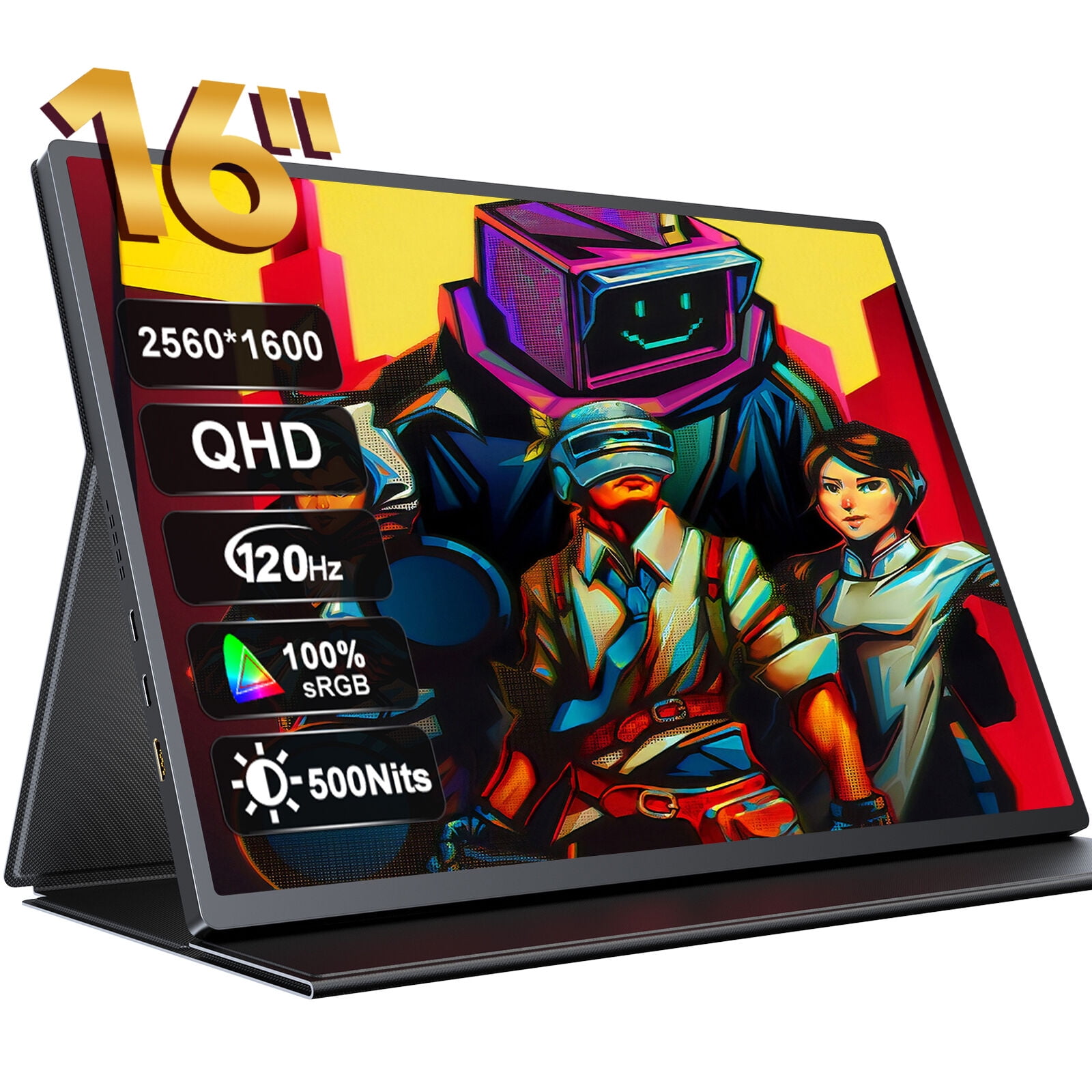 U-s-e-d 16" 120Hz 2K Portable Gaming Display Portable Monitor Freesync ...