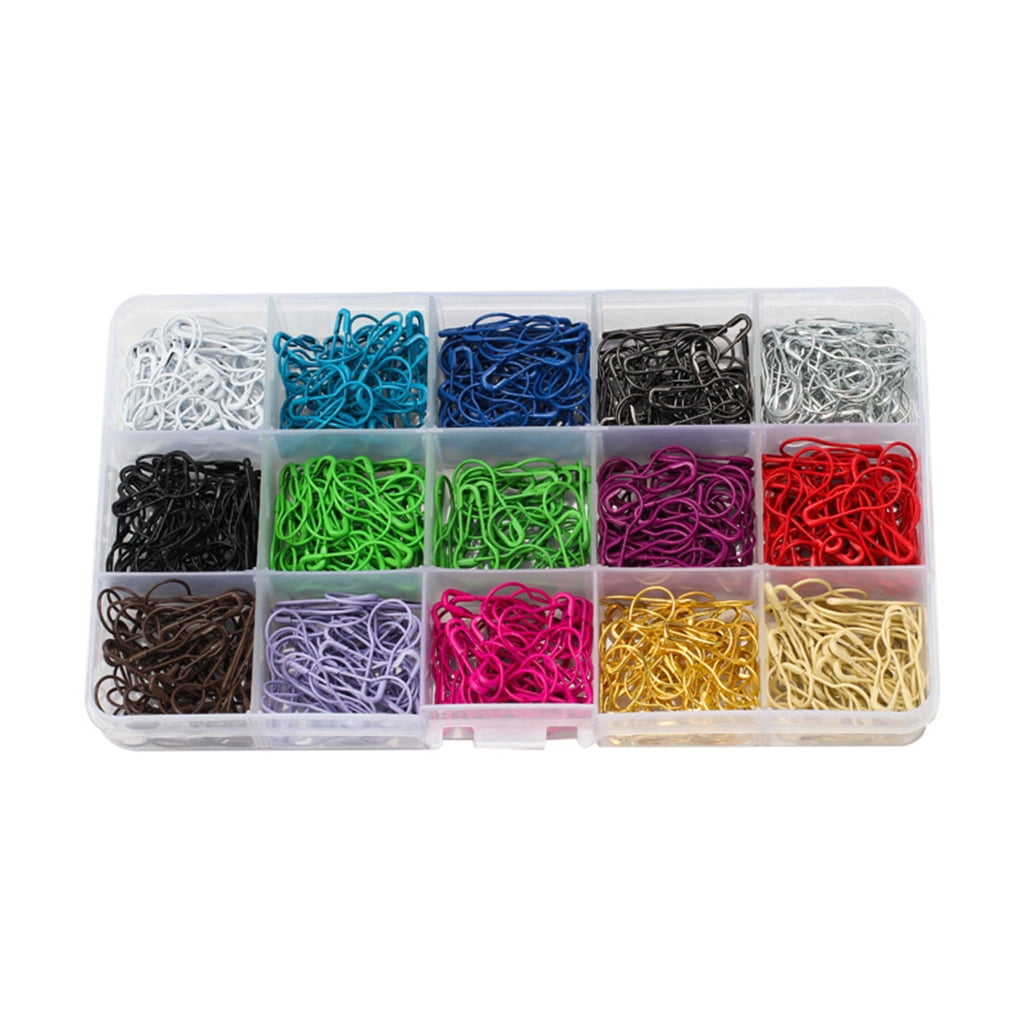 U-shape Calabash Pins Small Safety Pins Colorful Metal Bulb Pins for ...