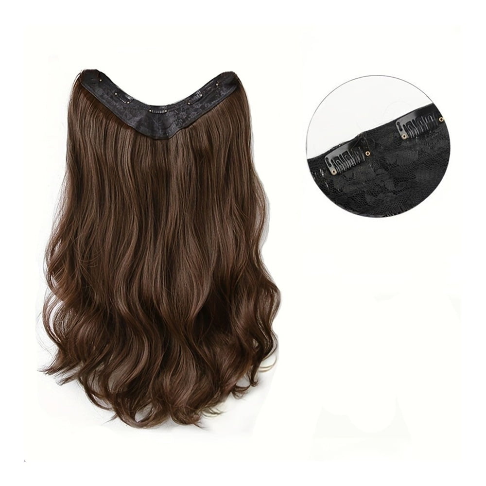 U-shaped Clip In Hair Extensions 3/4 Full Head Instant One Piece Long ...