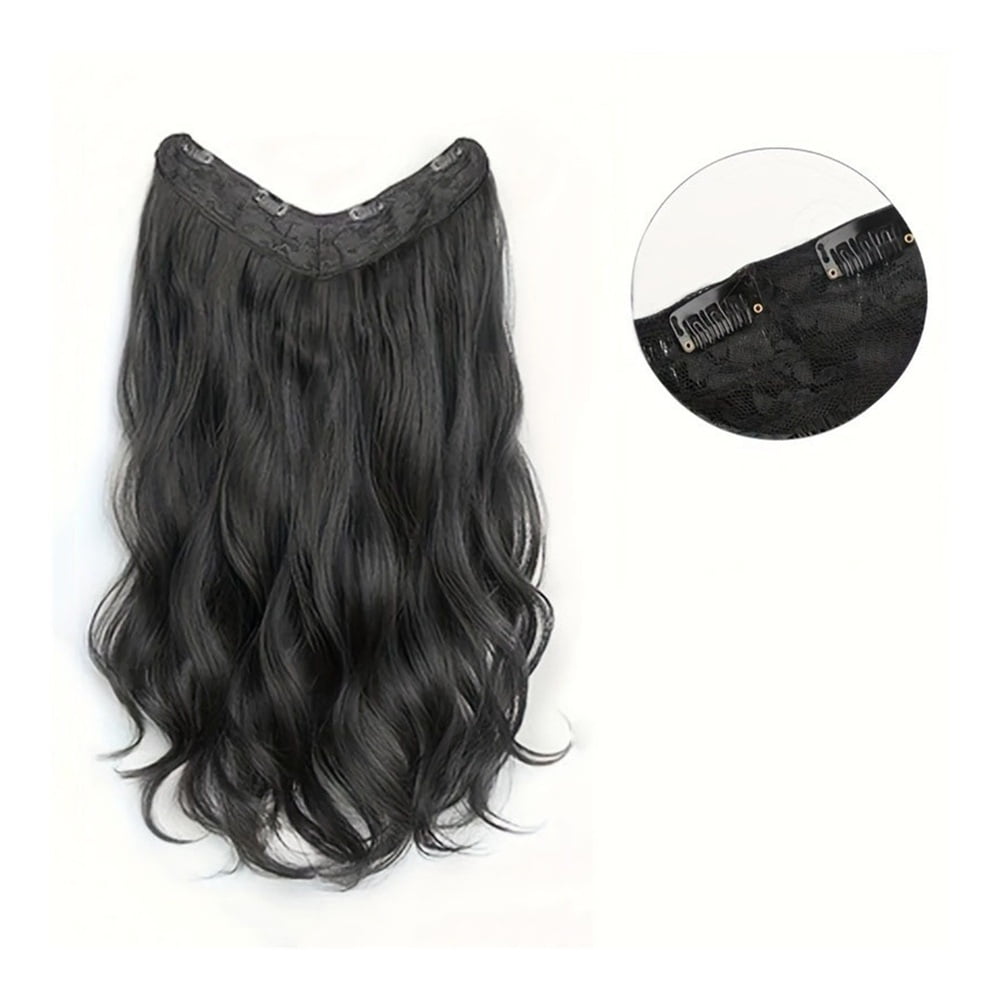U-shaped Clip In Hair Extensions 3/4 Full Head Instant One Piece Long ...