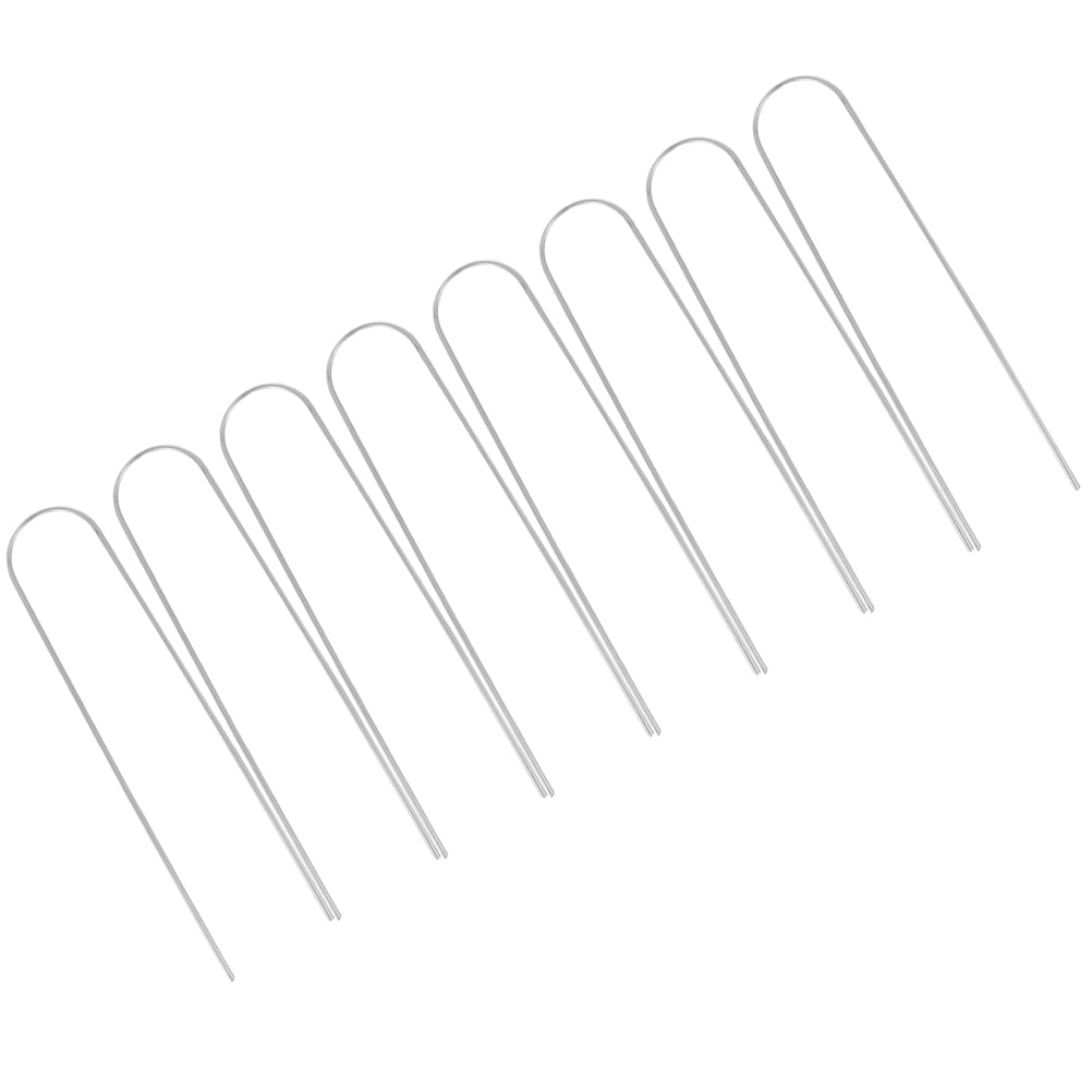 RENACLIPY U-Shaped Metal Tent Stakes, , 8 Pieces for Camping ...