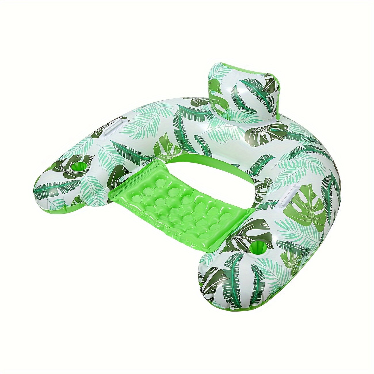 U-shaped Handle With Cup Holder, Water Lounge Bed, PVC Material Printed ...