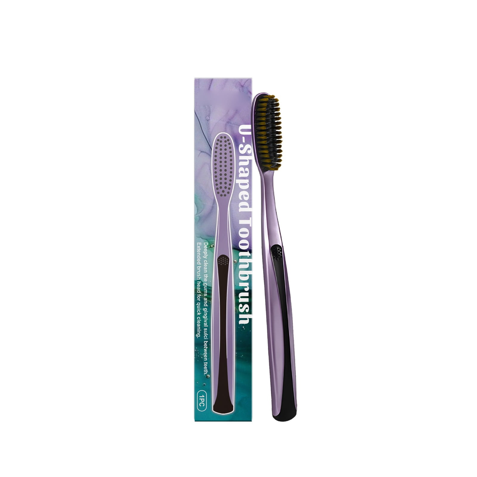 U-shaped Long-headed Toothbrush With Soft Bristles For Teeth Cleaning ...
