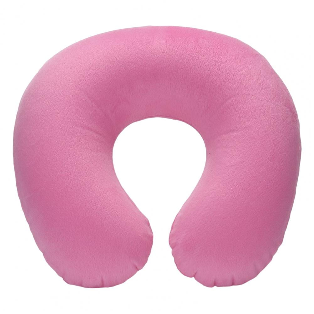 U-shaped Neck Pillow Inflatable Memory Foam Fatigue Relief Travel ...