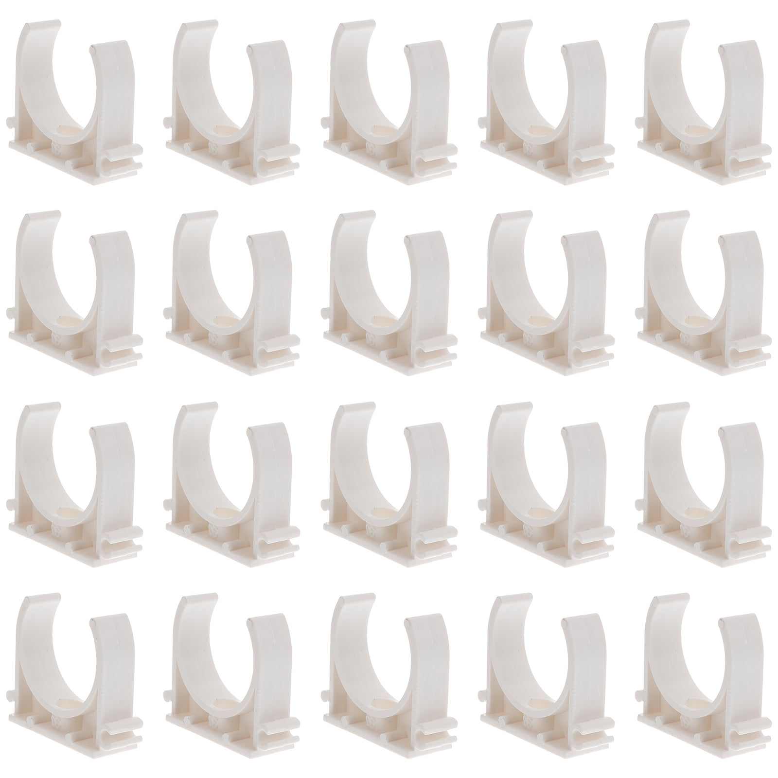 VORCOOL Durable White PVC Clamp for Tube Support and Wire Wall Fixing ...