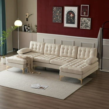 COSYJOY Living Room, Bedroom, 88.58"THREE Seater Sofa，Soft and ...