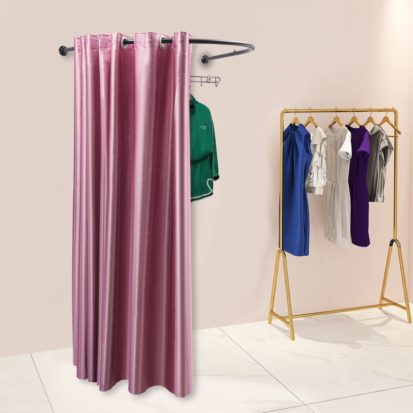 U-shaped Store Changing Curtain Clothing Store Privacy Protection ...