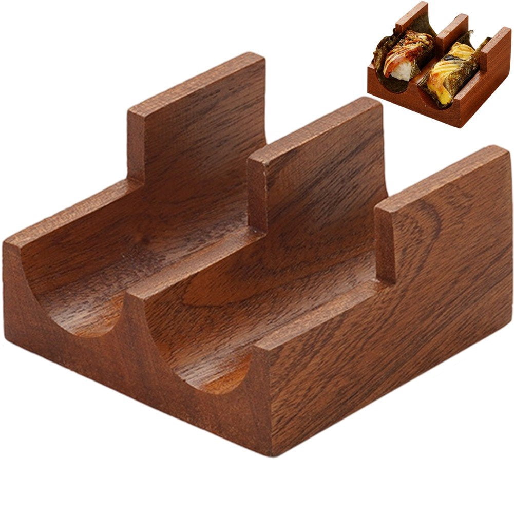 U-shaped Sushi Plate Wooden Sushi Display Rack Japanese Sashimi Plate ...