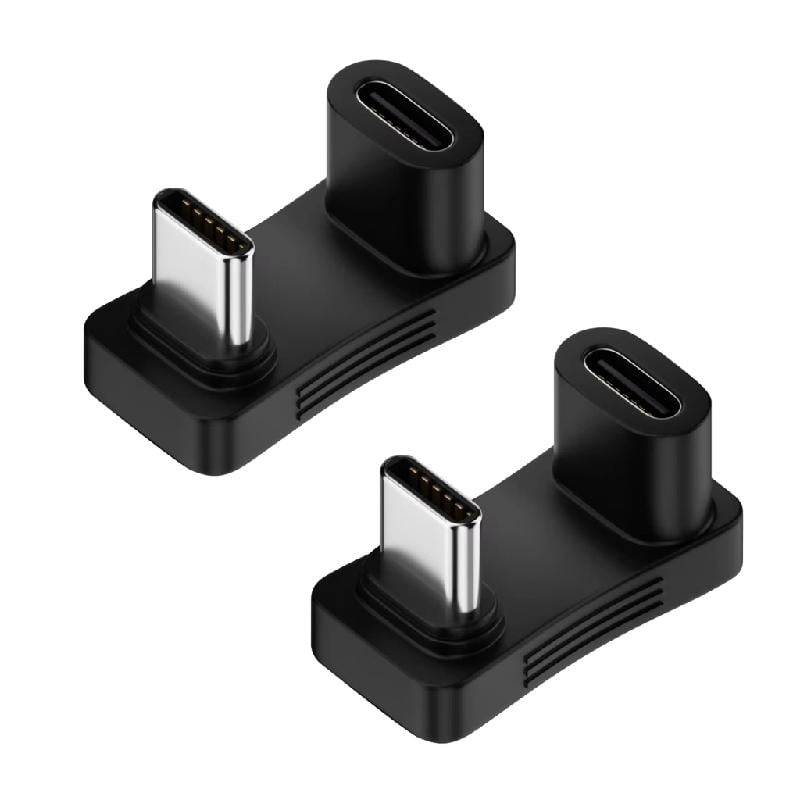 U-shaped USB 3.1 Type C Male to Female 1 to 2 Adapter PD100W 4K60HZ ...