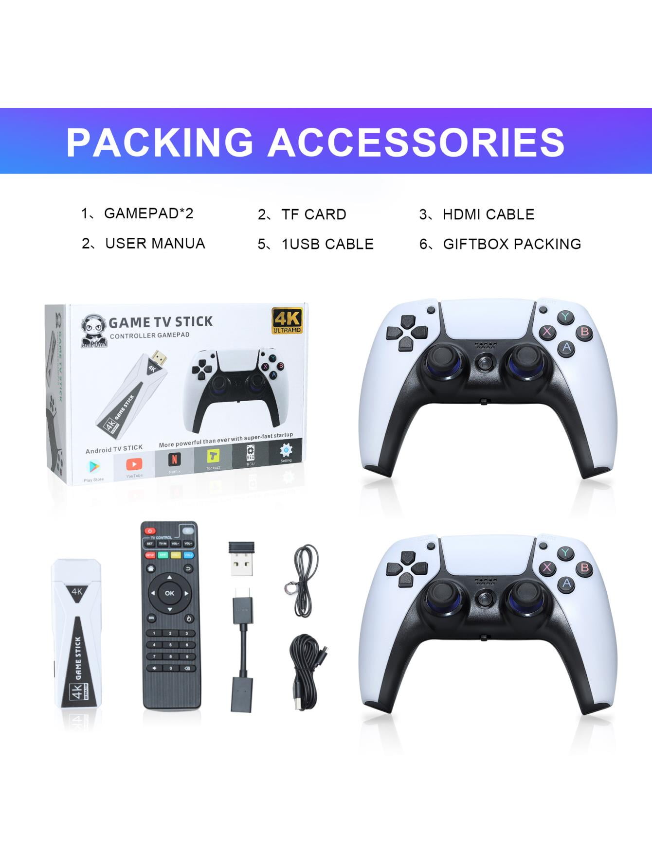 U10 Wireless Retro Game Console, Plug and Play Video Games Stick Built ...