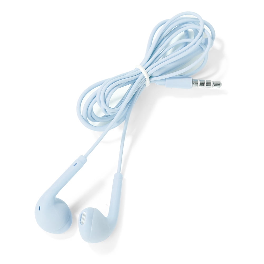 U19 3.5mm Wired Earbuds Earphones with Noise Canceling Microphone (Blue ...