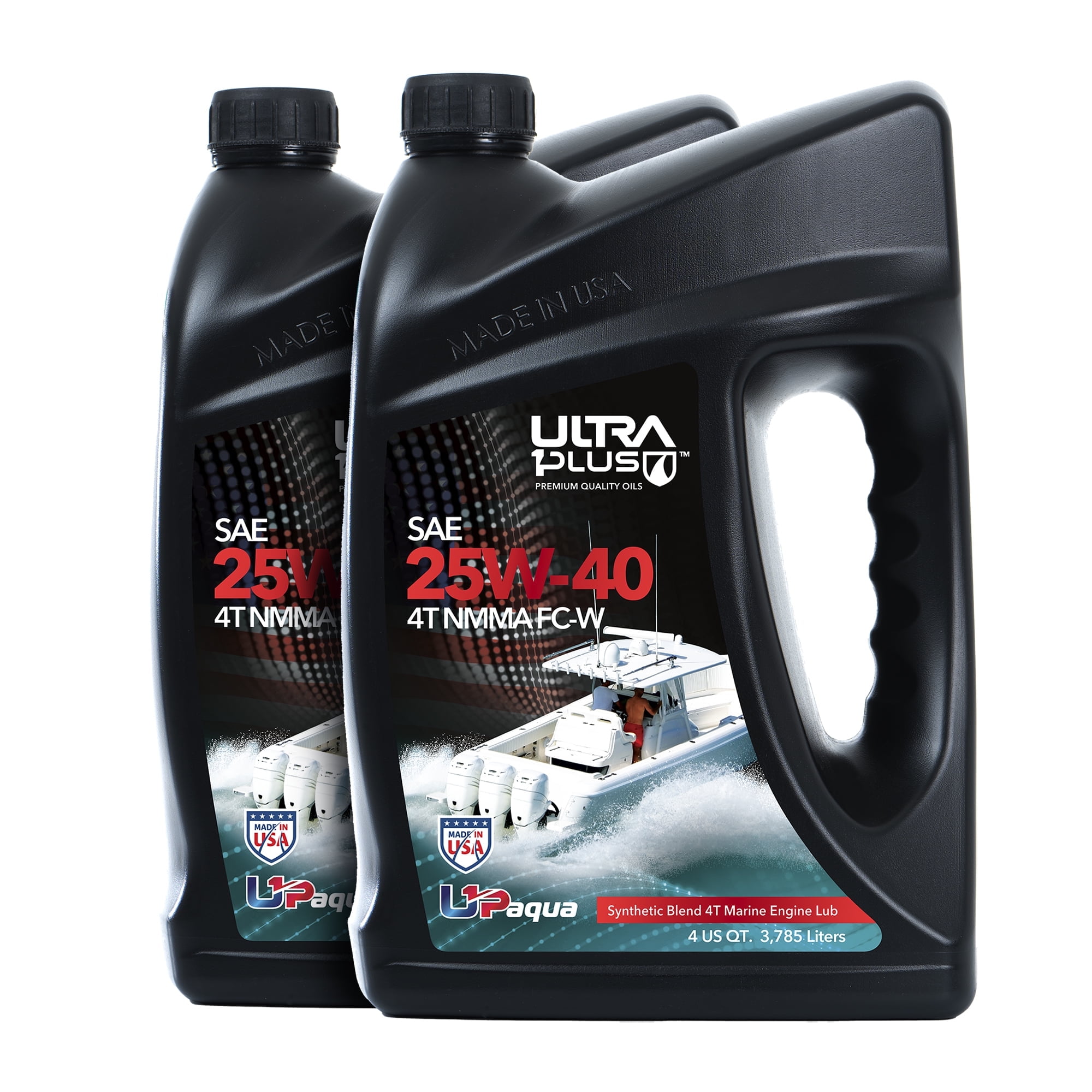 Free Shipping! U1P-Aqua SAE 25W-40 Synthetic Blend 4T Marine Engine Oil ...