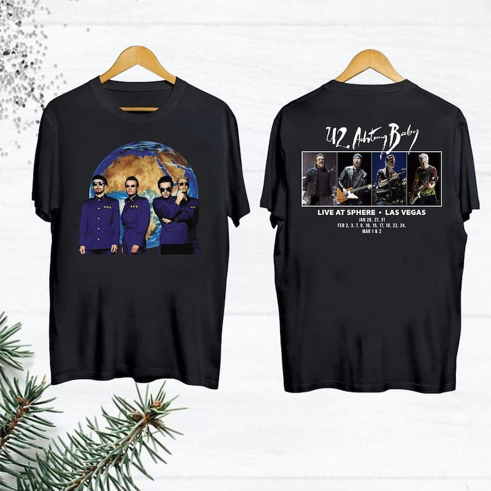 U2 Band Graphic Shirt, Tour 2024 Achtung Baby Live At Sphere U2 Band ...