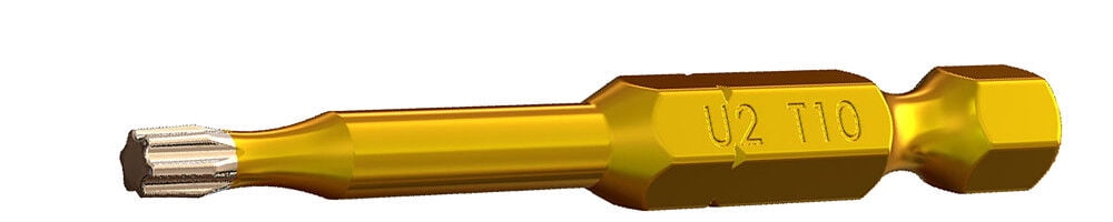 U2 Fasteners U-Bit T10 2" Impact Bits 25Pk - Walmart.com