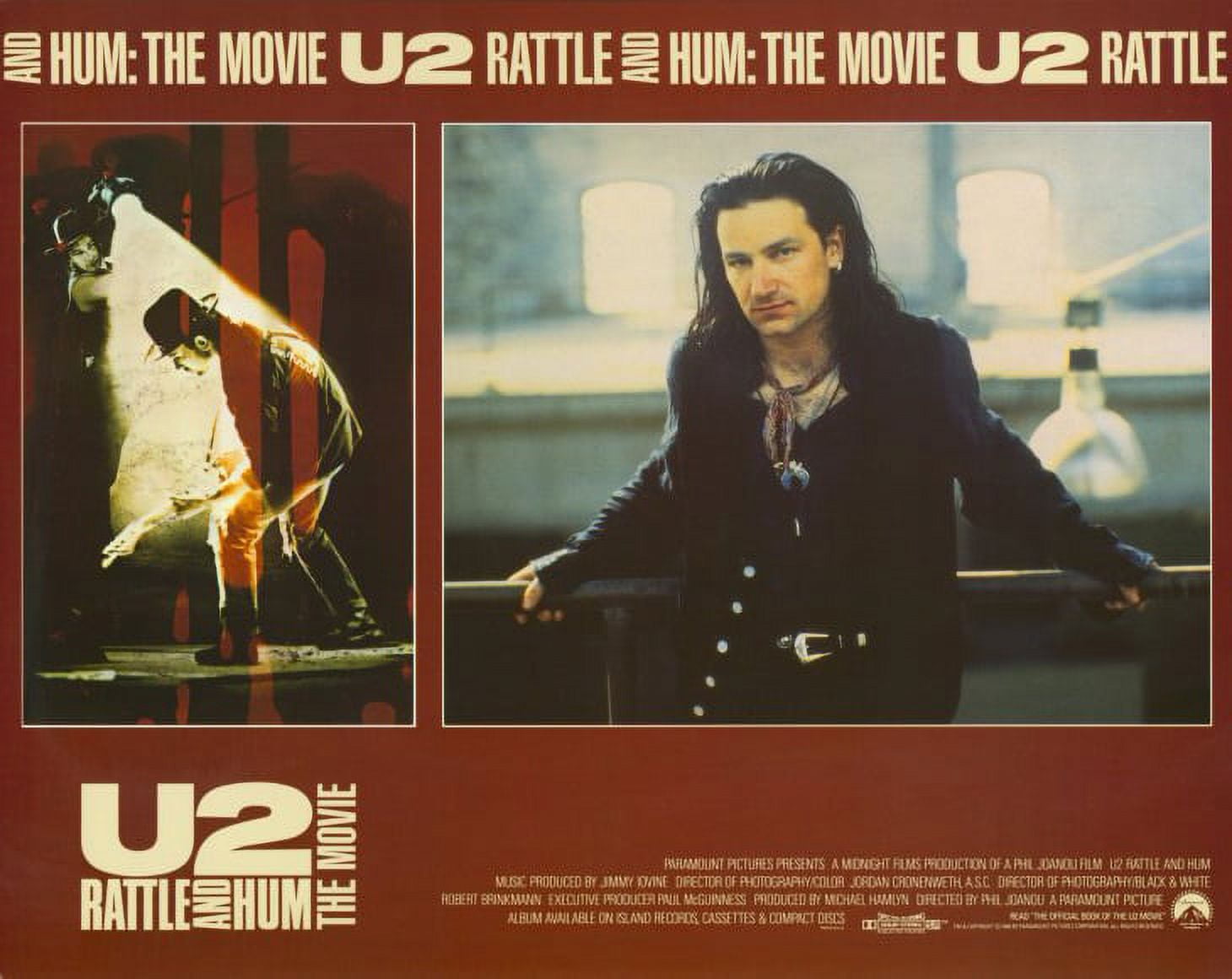 U2 Rattle & Hum - movie POSTER (Style G) (11" x 14") (1988) - Walmart.com