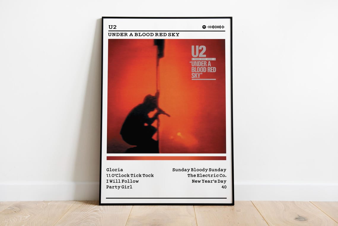 U2, Under A Blood Red Sky, Album Prints, Wall Decor S, Album Cover ...