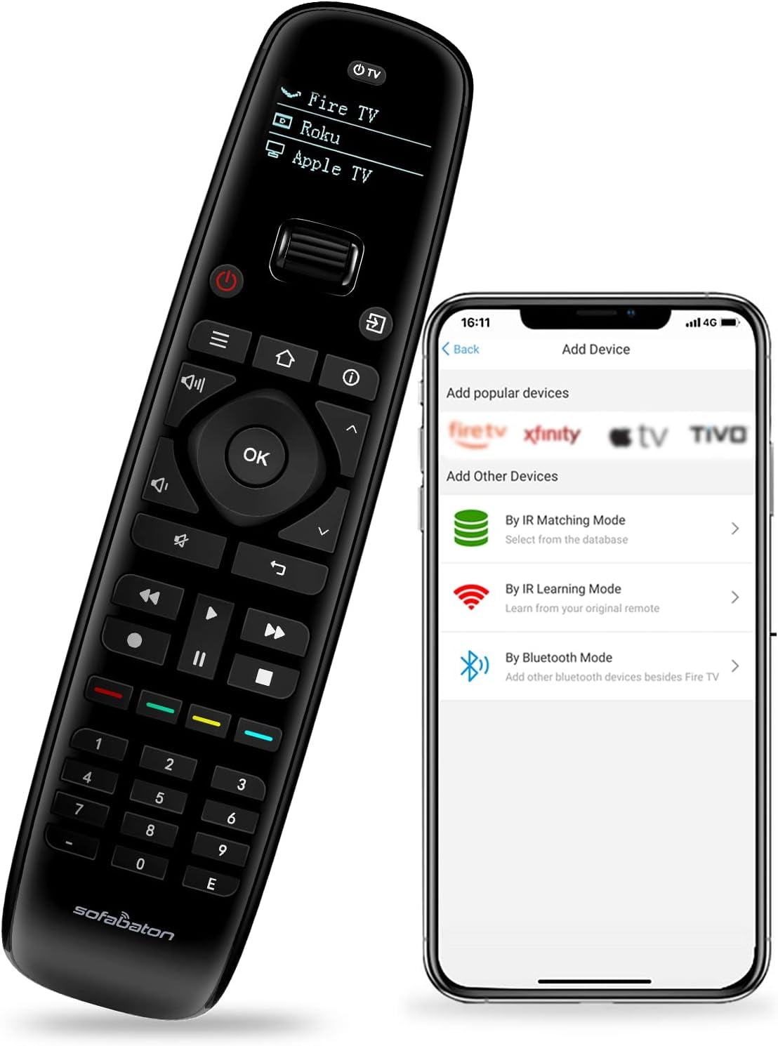 U2 Universal Remote Control with APP, Long Ran Infrared, All in One ...