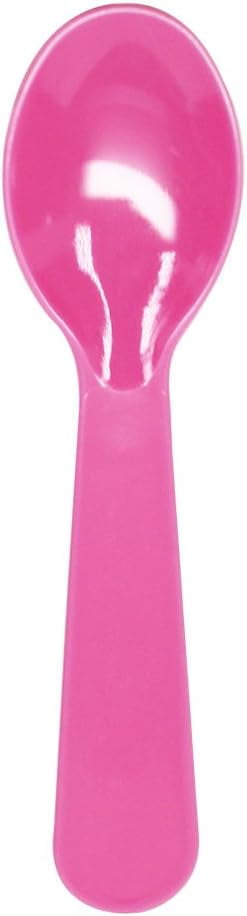 U2450 (Pink) 2.9" PS Disposable Tasting Spoon, Pink (Pack of 4000 ...