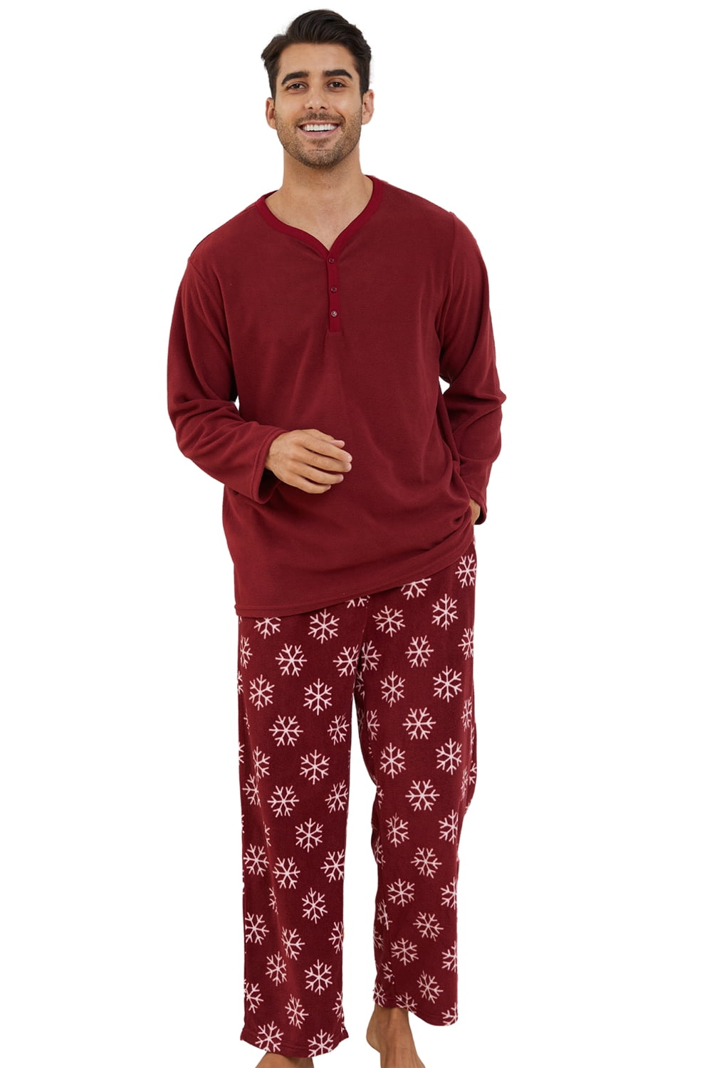 U2SKIIN Couple Pajama Sets, Plaid Matching Pajama Set for Men and Women ...