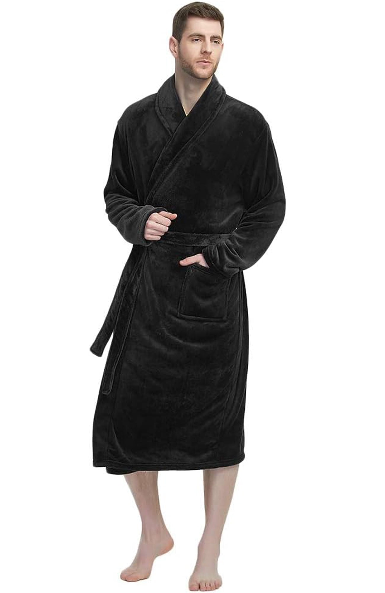 U2SKIIN Mens Fleece Robe, Soft Warm Long Plush Shawl Collar Fleece ... U2SKIIN Mens Fleece Robe, Soft Warm Long Plush Shawl Collar Fleece ...