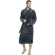 PAVILIA Mens Soft Robe, Plush Fluffy Fleece Bathrobe for Men, Long ...