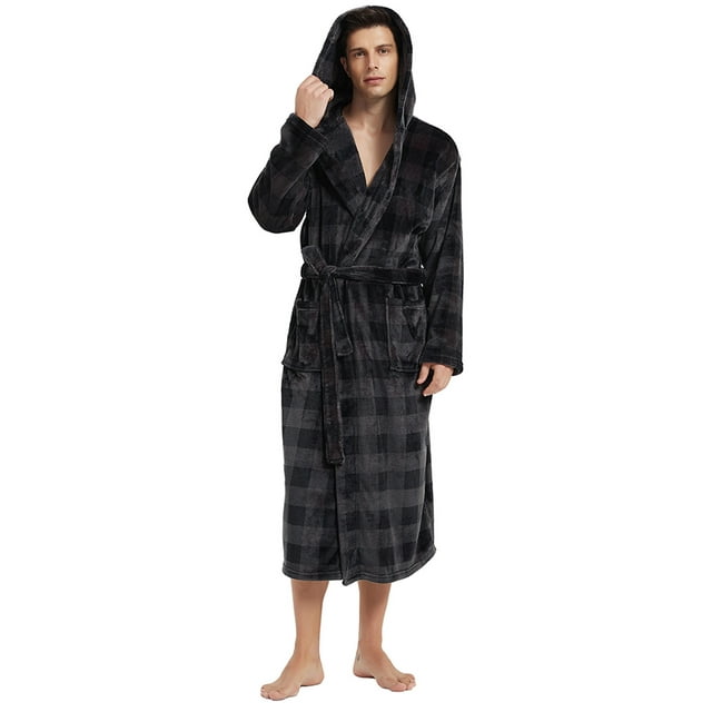 U2SKIIN Mens Fleece Robe with Hood, Soft Bathrobe Plush Robes for Men ... U2SKIIN Mens Fleece Robe with Hood, Soft Bathrobe Plush Robes for Men ...