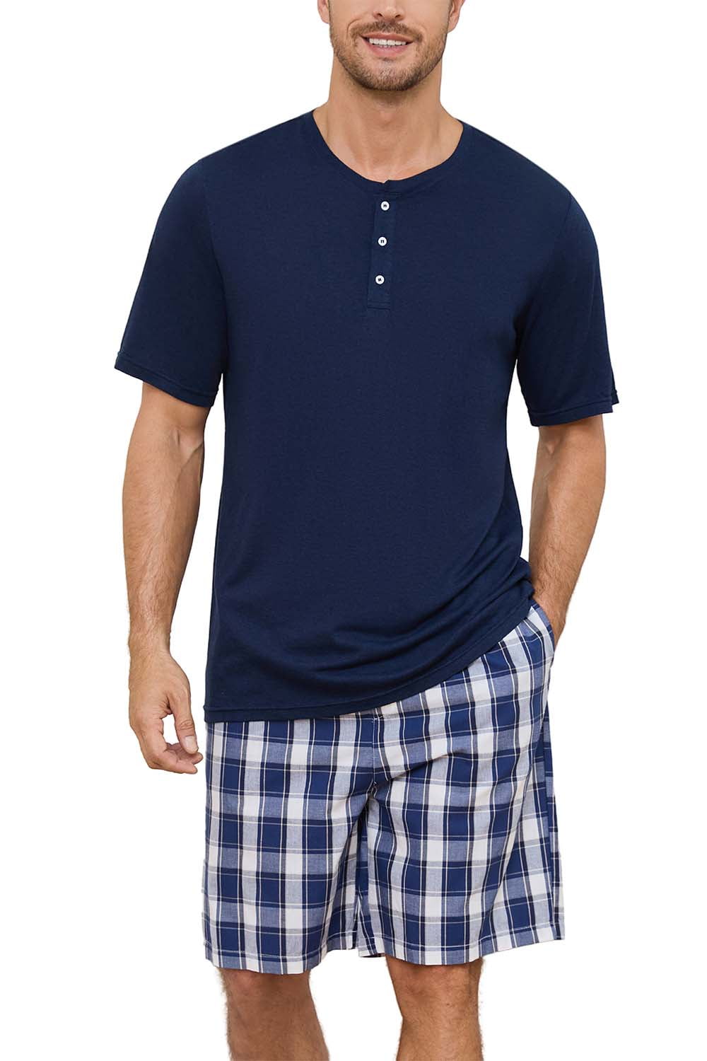 U2SKIIN Mens Pajama Set Short Sleeve, Pajamas Made from Bamboo Pulp ...
