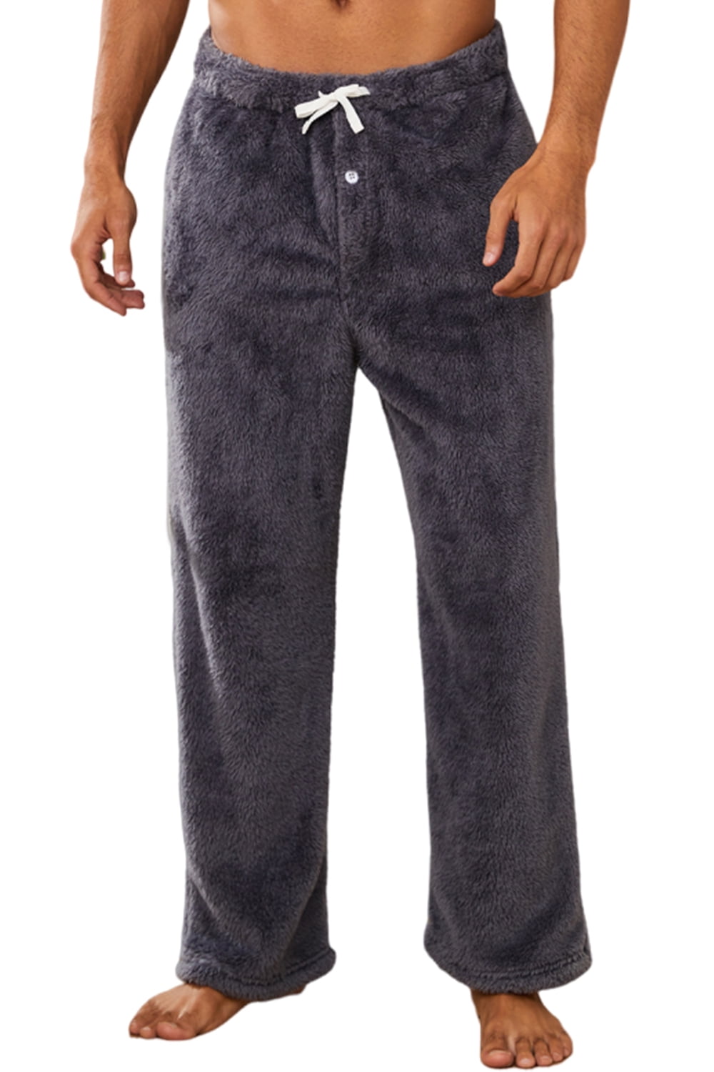 U2SKIIN Mens Plush Warm Pajama Pants, Fluffy Soft Fleece Sleep Pant ...