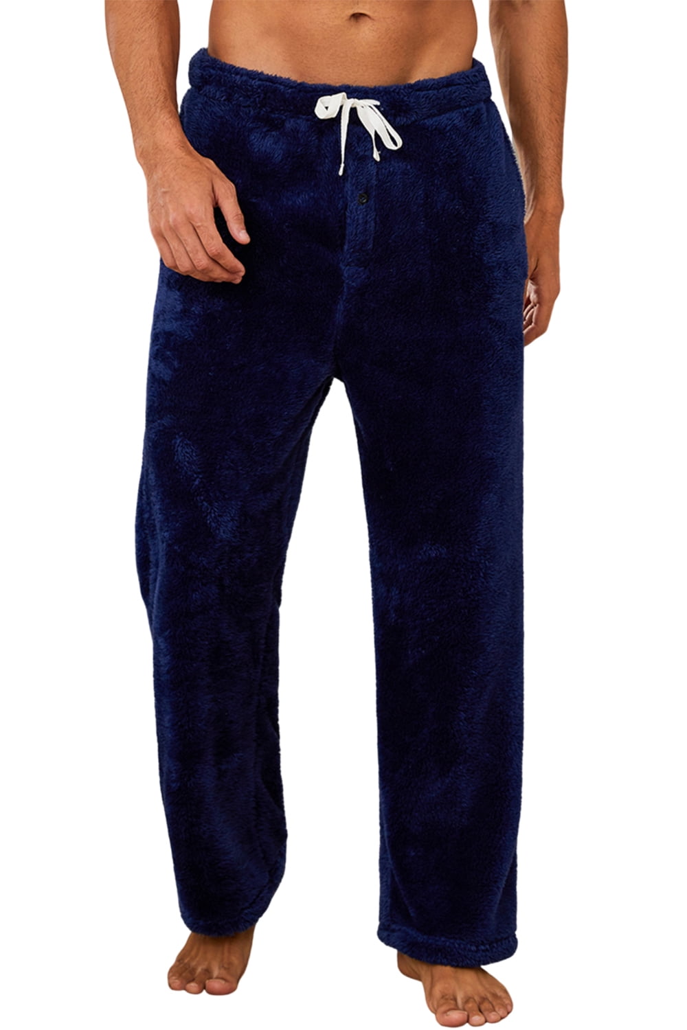 U2SKIIN Mens Plush Warm Pajama Pants, Fluffy Soft Fleece Sleep Pant with Pockets Lounge Pj ...