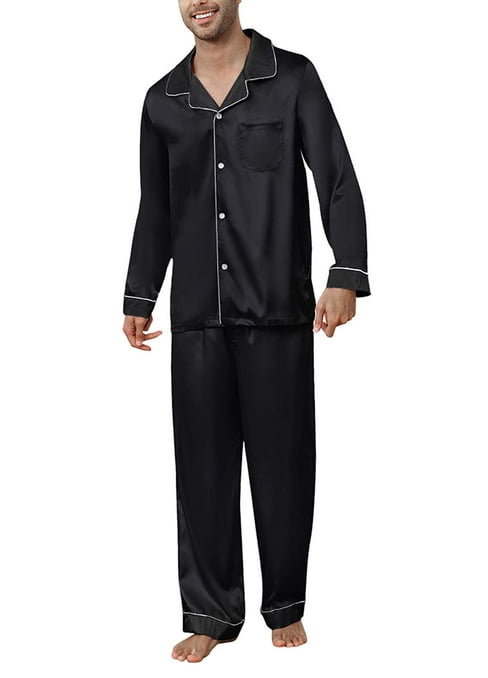 Disketp Colorful Lightbulb Abstract Mens Pajama Set, Soft Warm Long ...