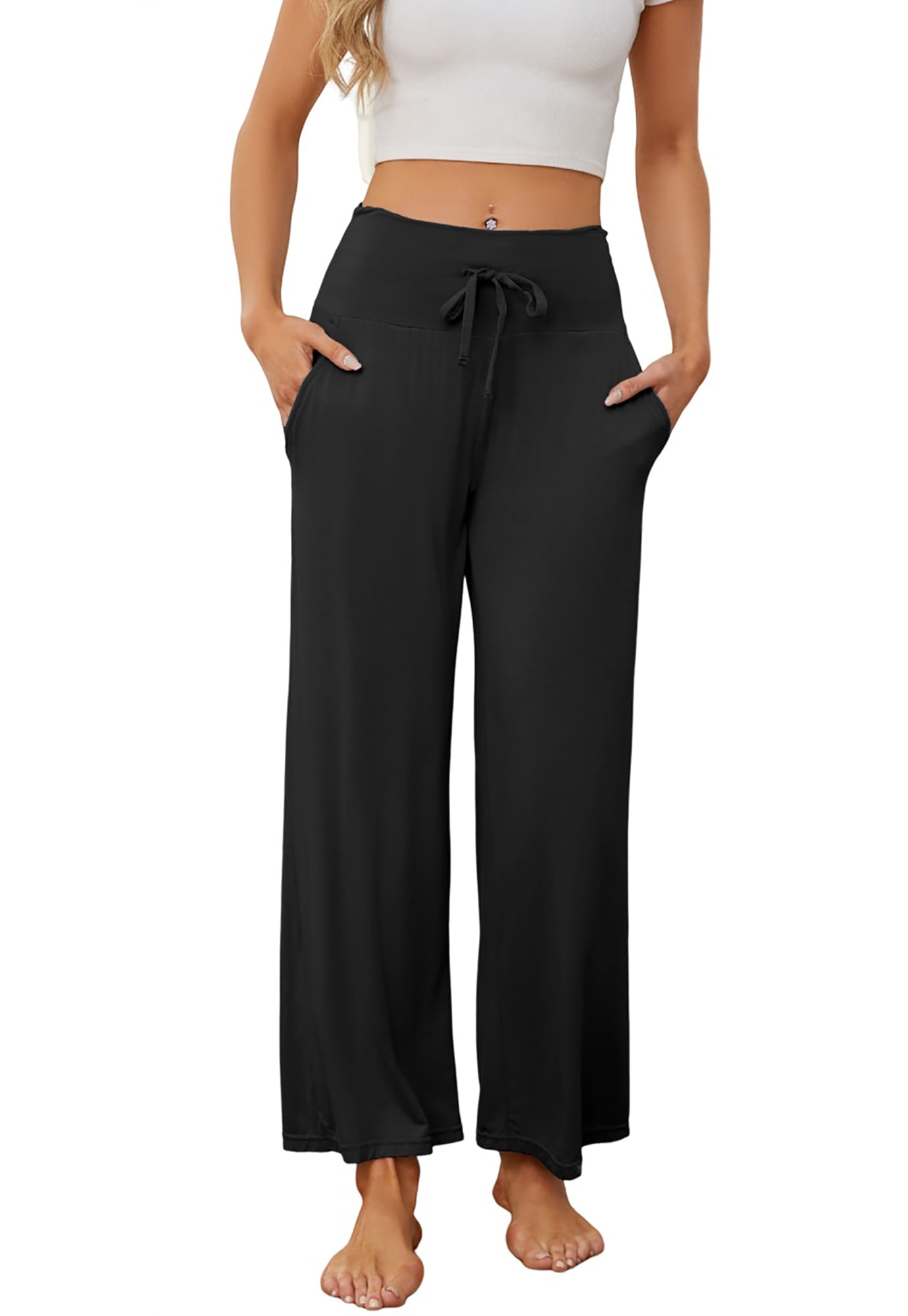 U2SKIIN Pajama Pants for Women, Soft High Waisted Drawstring Sleepwear ...