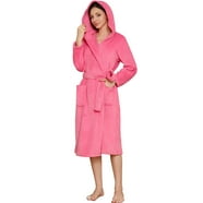 Pavilia Women's Fleece Robe Cozy Long Lightweight Fluffy Warm Bathrobe ...