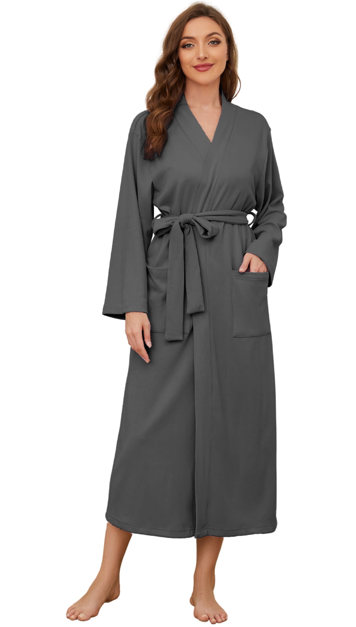 U2SKIIN Women Long Robes, Lightweight Knit Spa Bathrobe Soft Loungewear ...