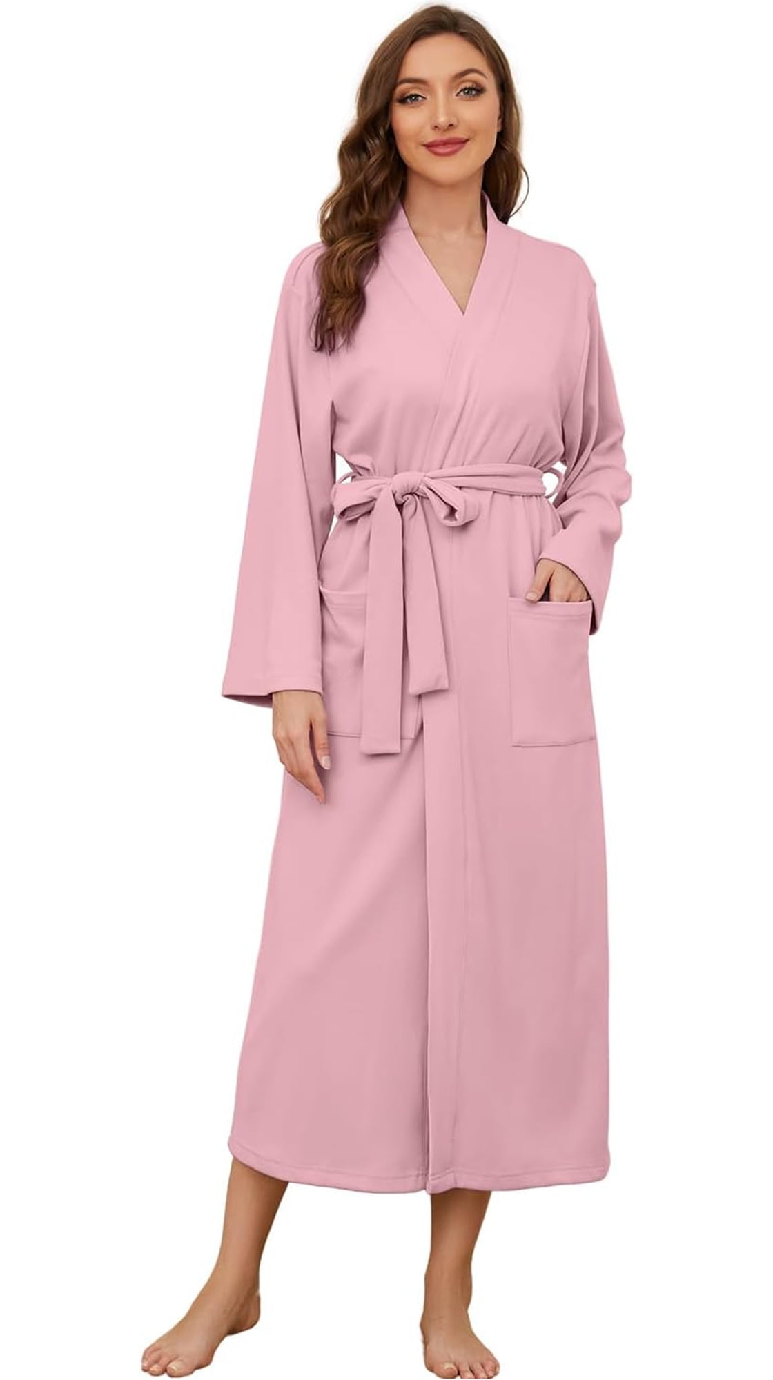 U2SKIIN Women Long Robes, Lightweight Knit Spa Bathrobe Soft Loungewear ...