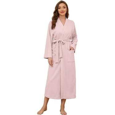 PAVILIA Women Plush Fleece Robe, Taupe Tan Soft Textured Bathrobe, Lady ...