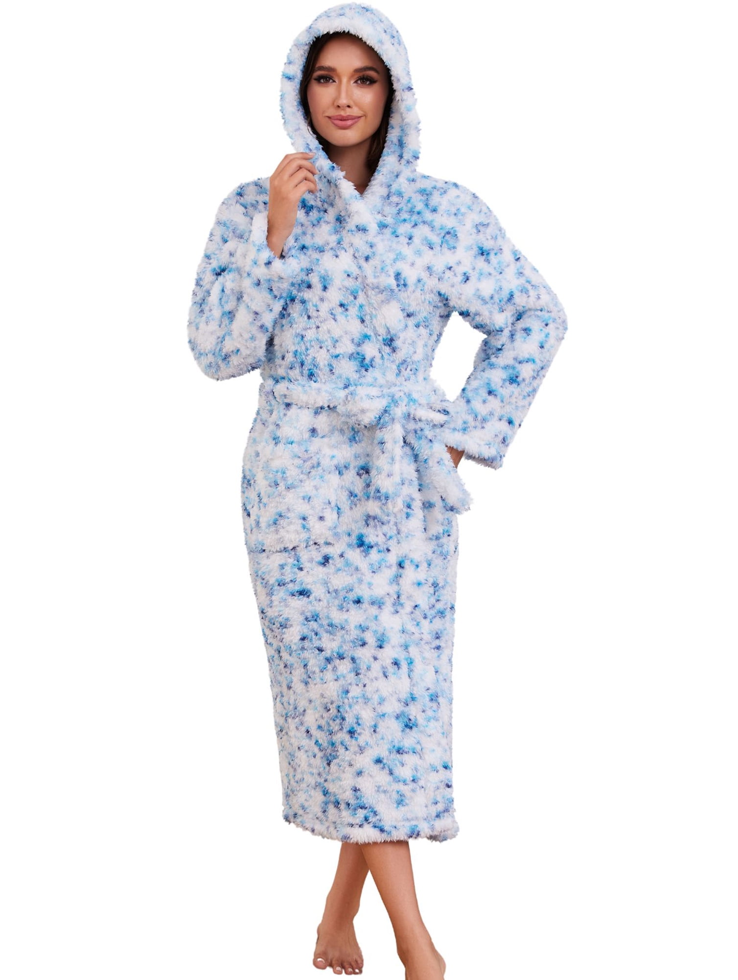 Customer reviews for U2SKIIN Womens Fleece Hooded Robe, Soft Plush ...