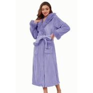 INSPIRE CHIC Women's Waffle Bathrobe Soft Kimono Spa & Bath Mid-Length ...