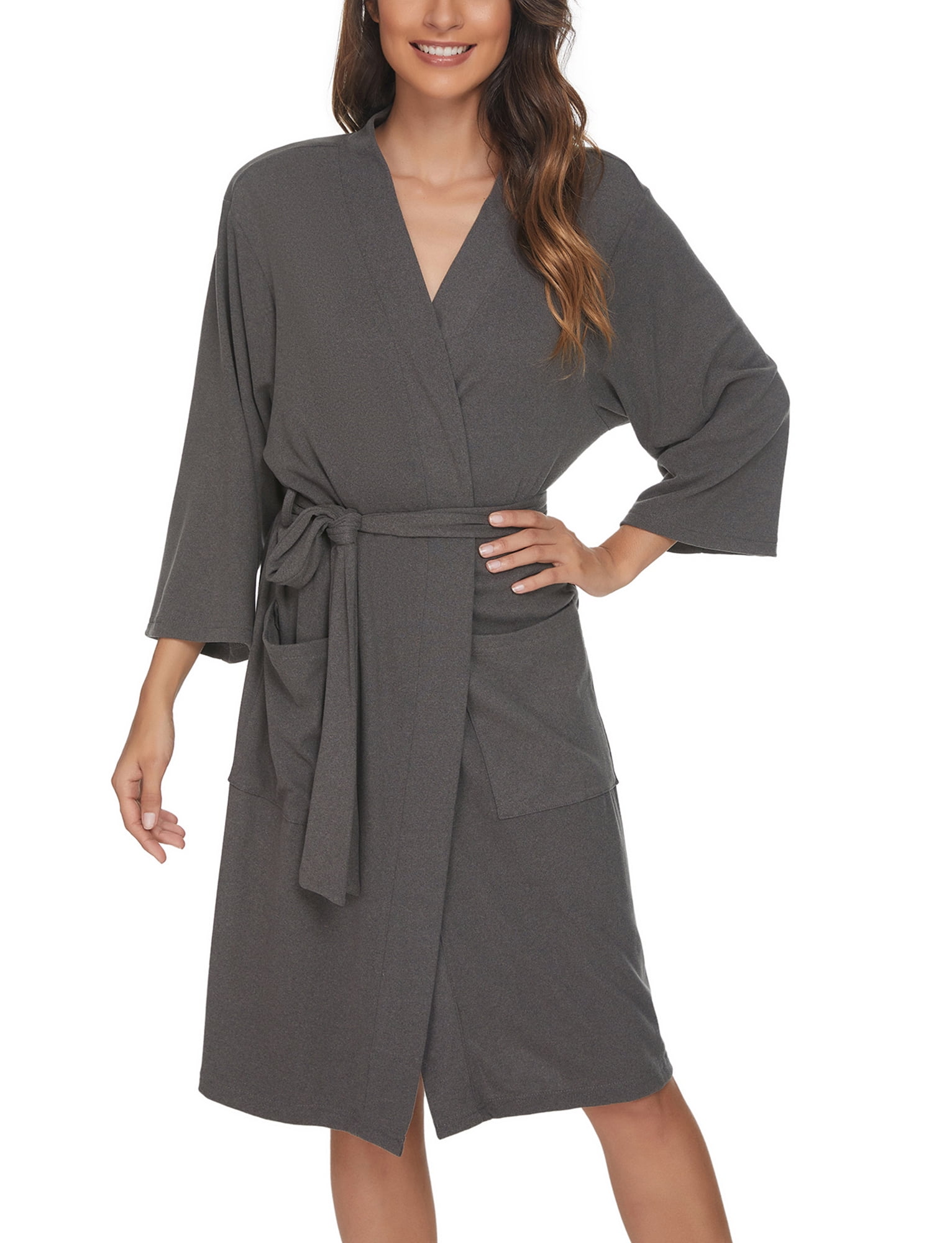 U2SKIIN Womens Robes, Soft Spa Knit Bathrobe Lightweight Loungewear ...