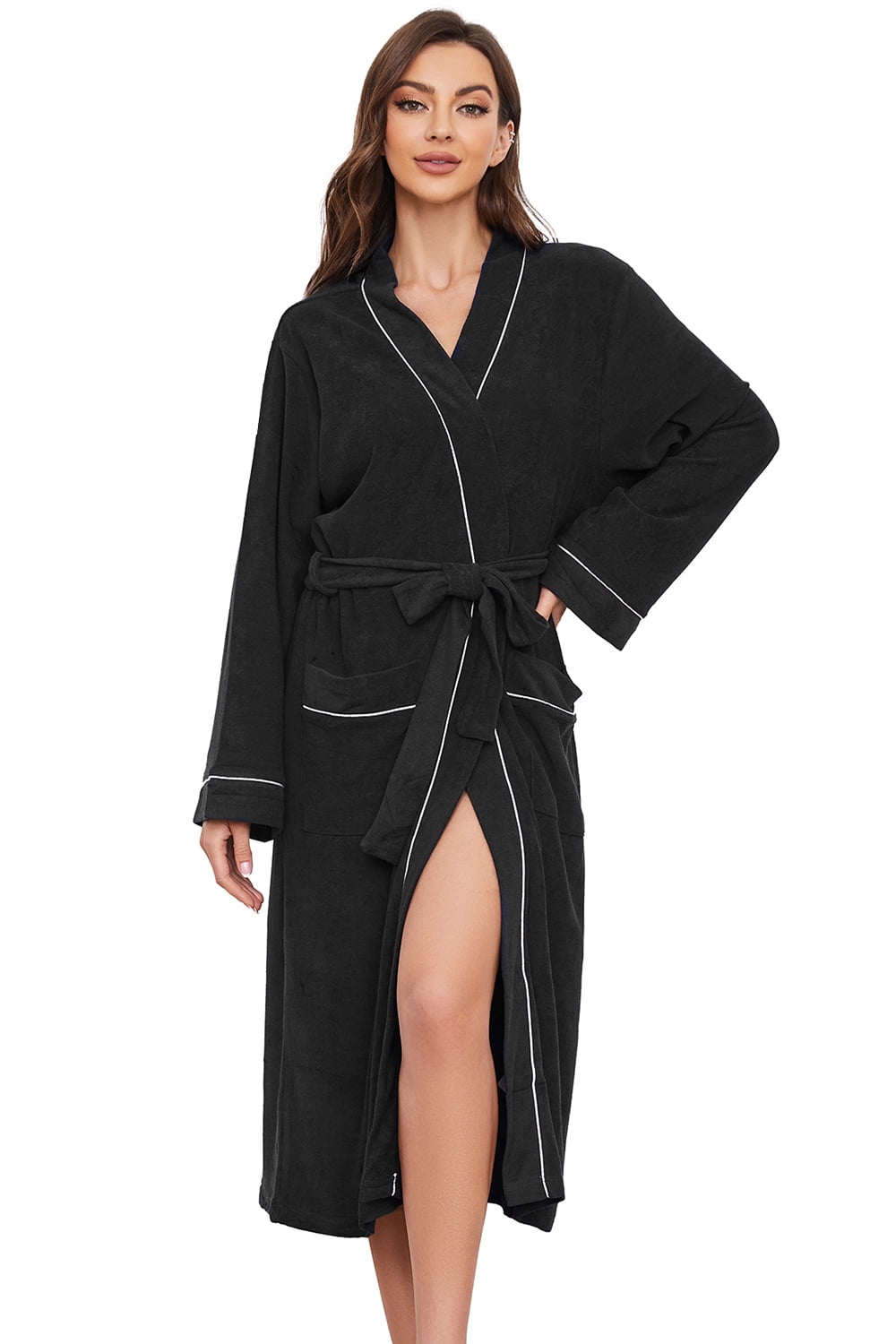 U2SKIIN Womens Terry Cloth Robe, Soft 100% Cotton Womens Robe ...
