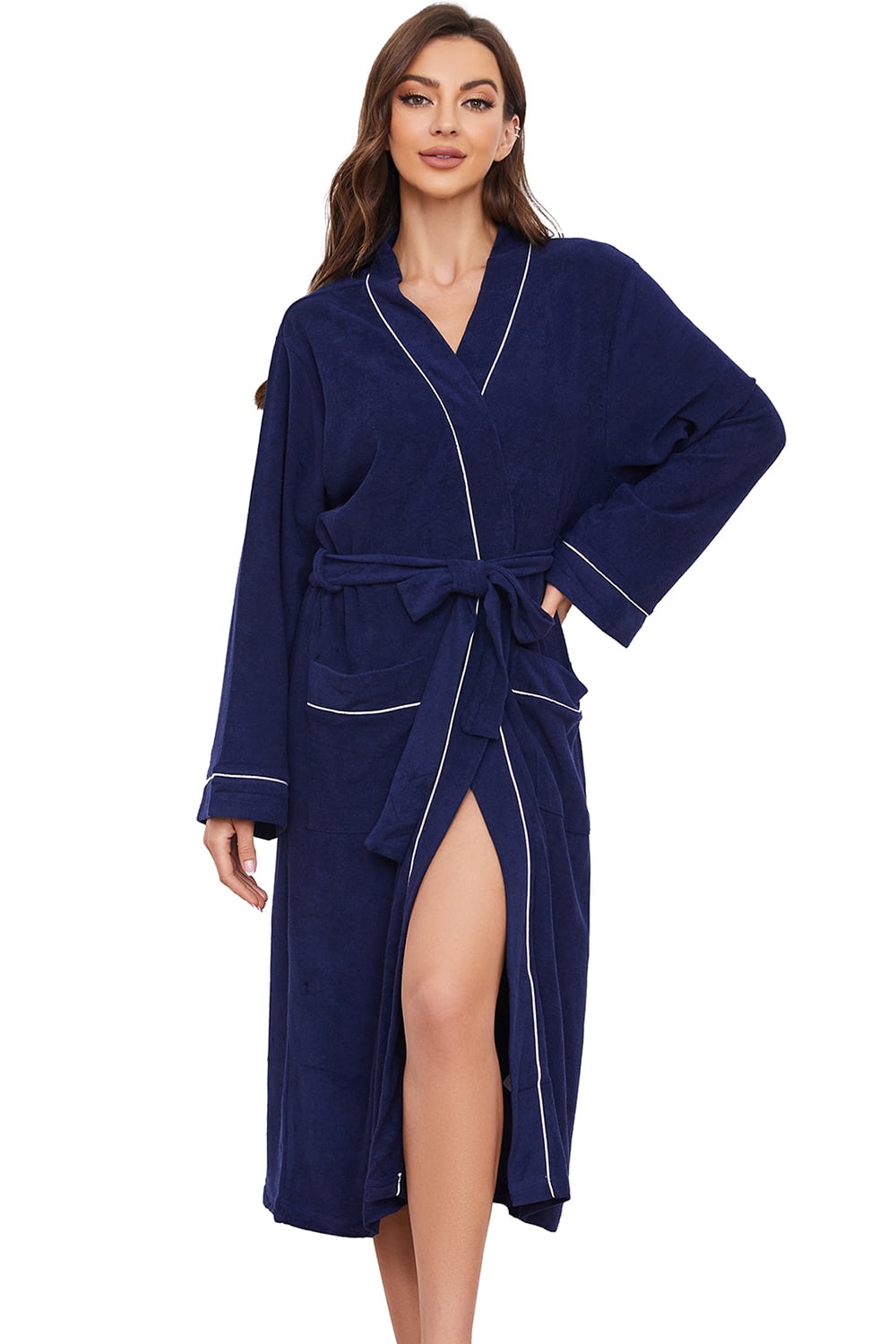 U2SKIIN Womens Terry Cloth Robe, Soft 100% Cotton Womens Robe ...