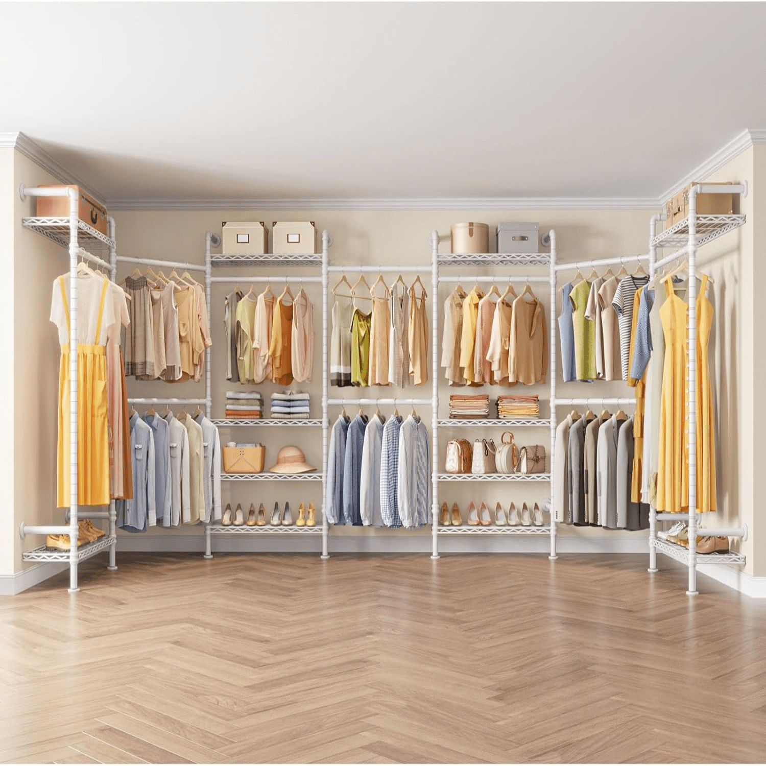 U3 U Shape Garment Heavy Duty Clothes for Hanging Clothes Expandable ...