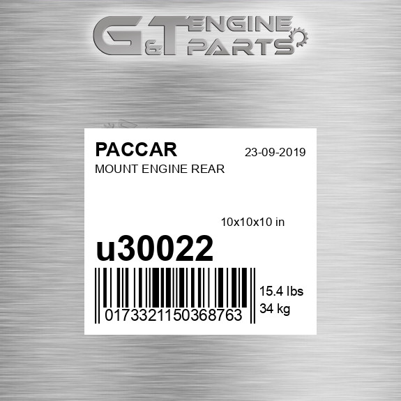 U30022 MOUNT ENGINE REAR fits Paccar (New OEM) - Walmart.com