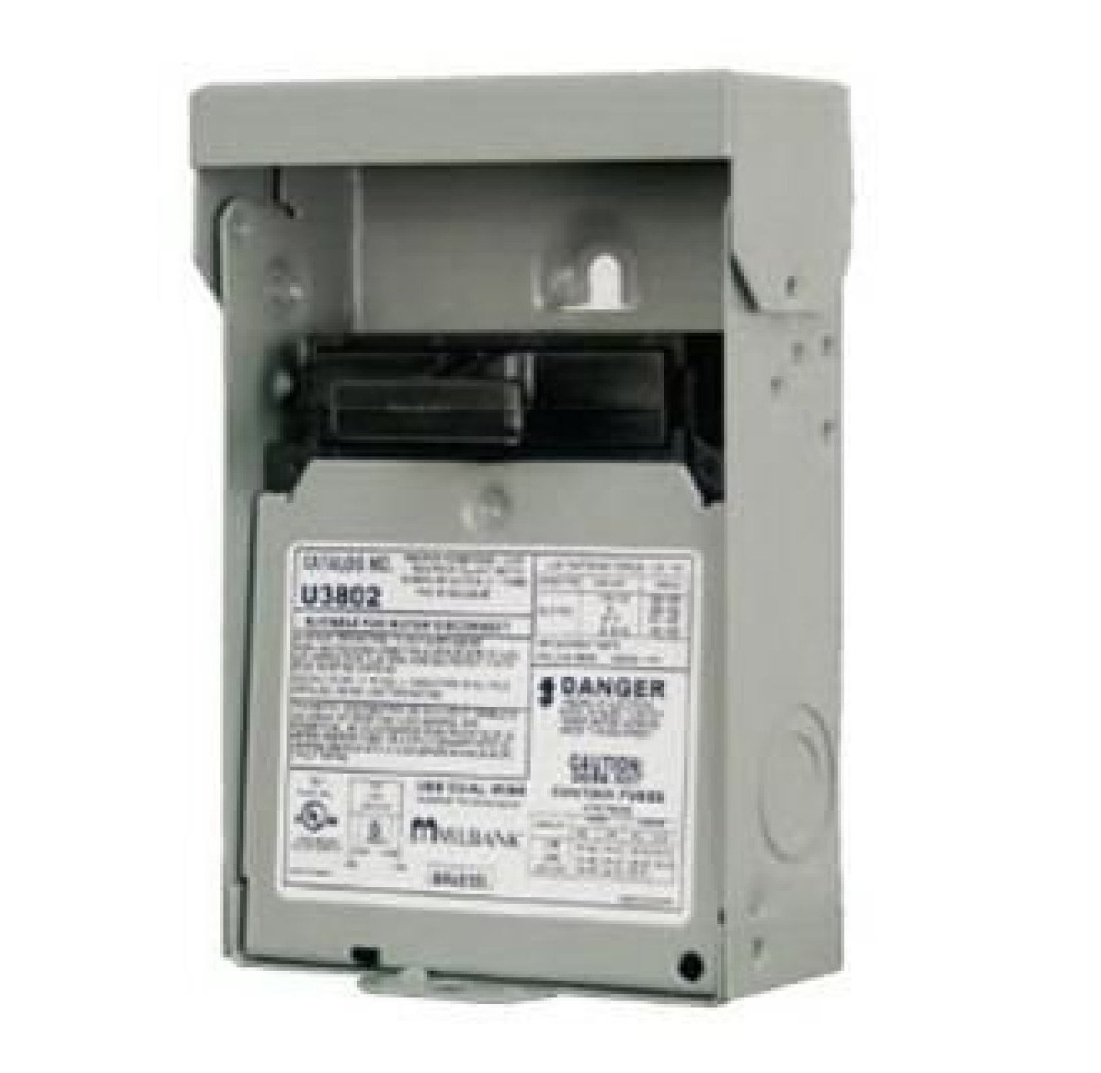 U3802 2 Pole 1 Phase Non-Fusible Air Conditioner Disconnect Switch 240 ...