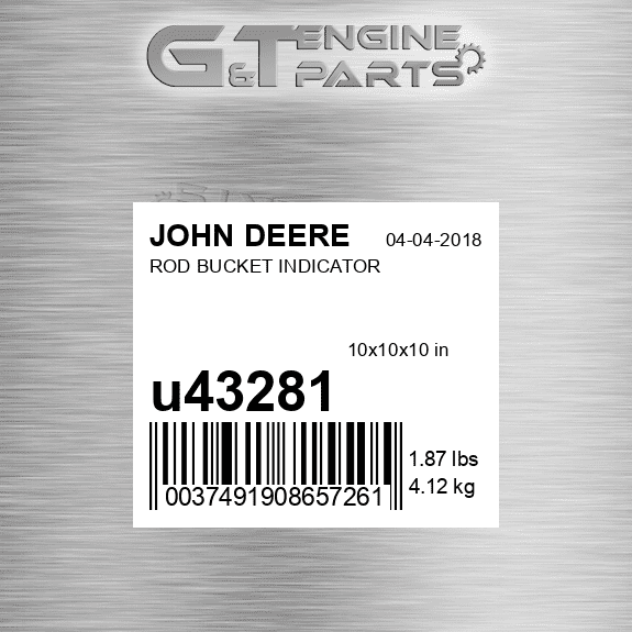 U43281 ROD BUCKET INDICATOR fits JOHN DEERE (New OEM) - Walmart.com