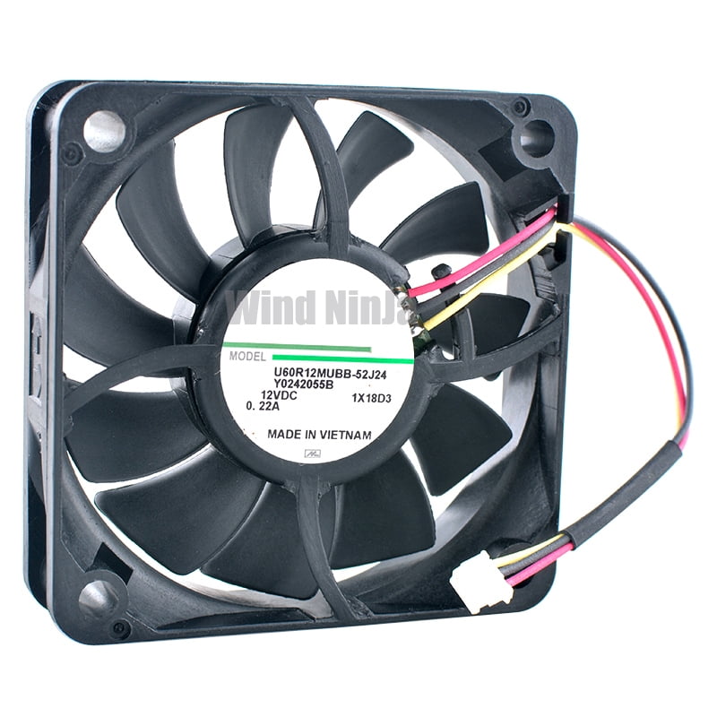 U60R12MUBB-52J24 Y0242055B 6cm 60mm fan 60x60x15mm DC12V 0.22A 3pin ...