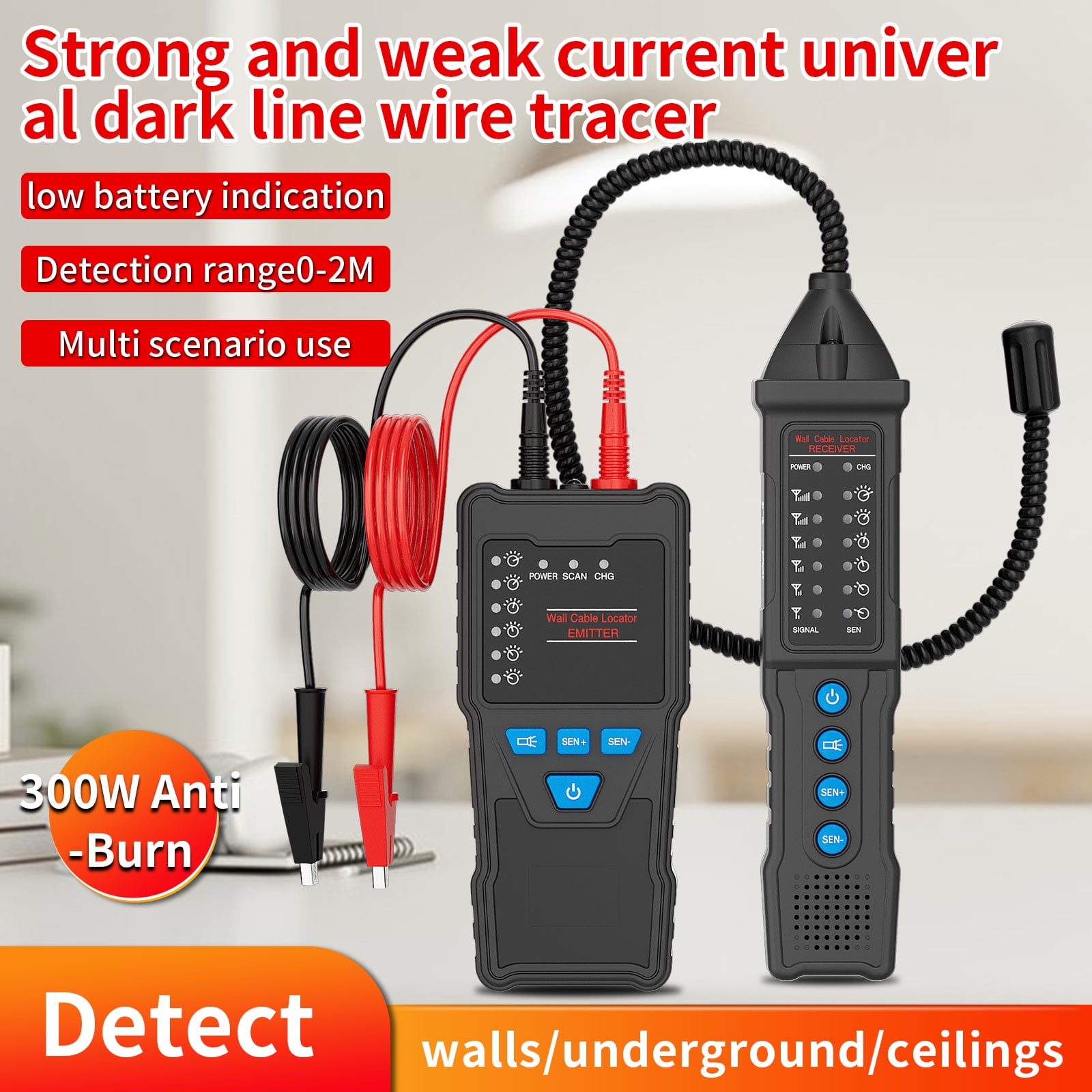 U610TX620RX Anti-Interference Underground Cable Tracker: High/Low ...
